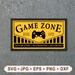 Game Zone Sign Svg, Game Icon Svg, Game Sign Printable, Do Not Disturb ...