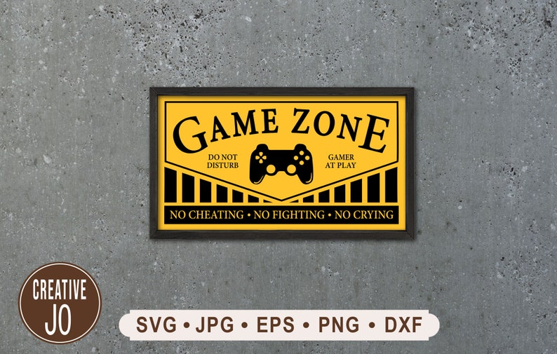 Game Zone Sign Svg Game Icon Svg Game Sign Printable Do Not - Etsy