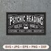 Psychic Reading Sign SVG, Vintage Halloween SVG, Halloween Crystal Ball ...
