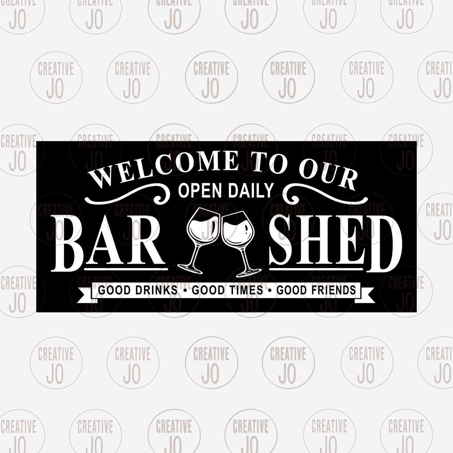 Welcome to Our Bar Shed Sign SVG Farmhouse Bar Shed SVG Bar | Etsy