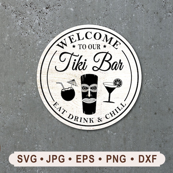 Tiki Bar Sign - Etsy