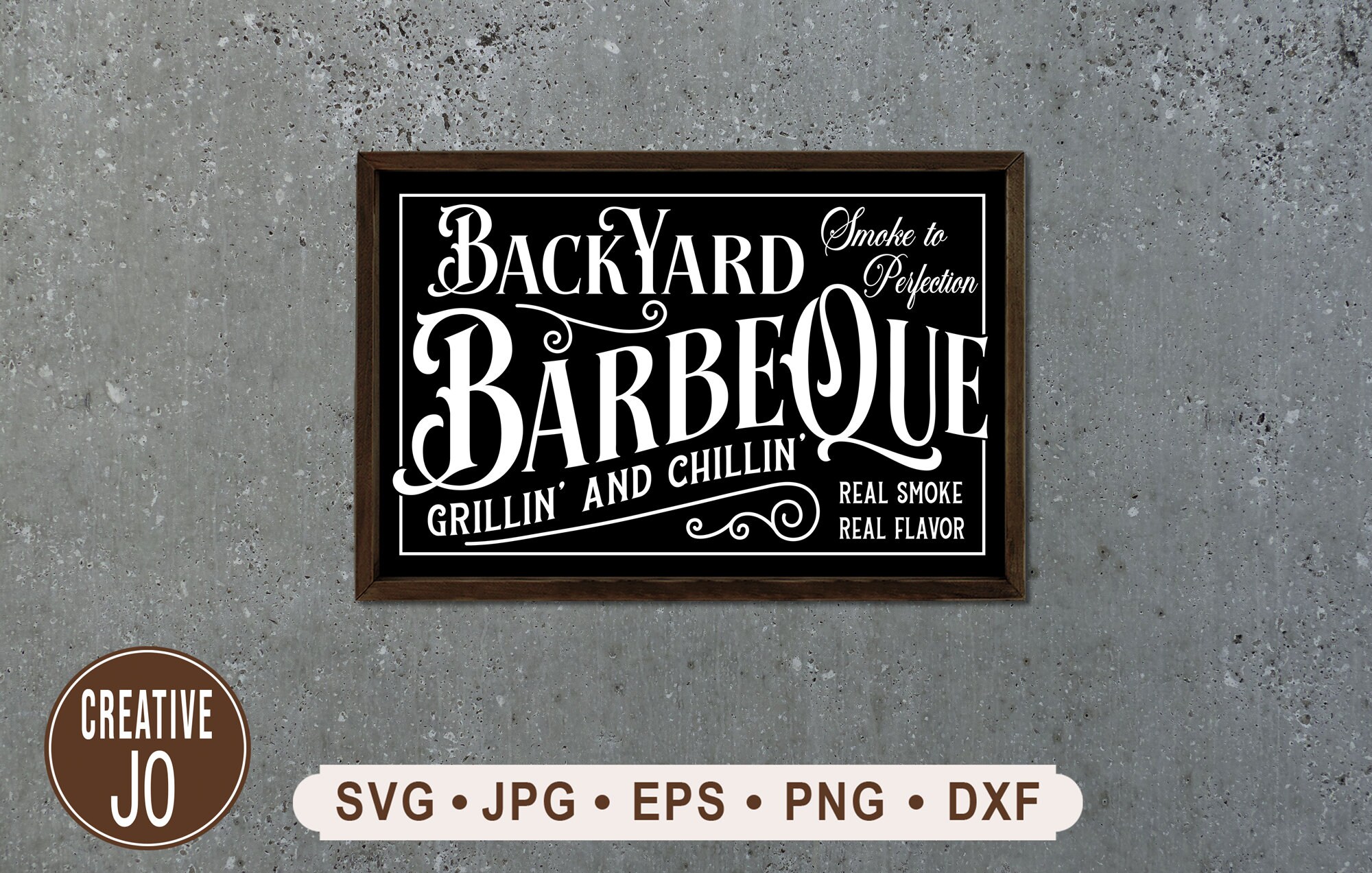 Backkyard Barbeque Sign SVG, Vintage Bbq SVG, Grillin' & Chillin' SVG ...