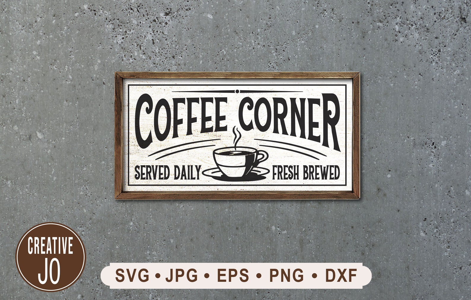 Coffee Corner Sign SVG, Vintage Coffee Sign SVG, Coffee Corner ...
