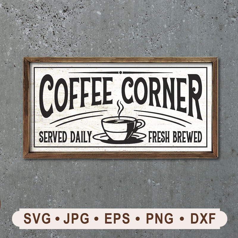 Coffee Sign Svg - Etsy