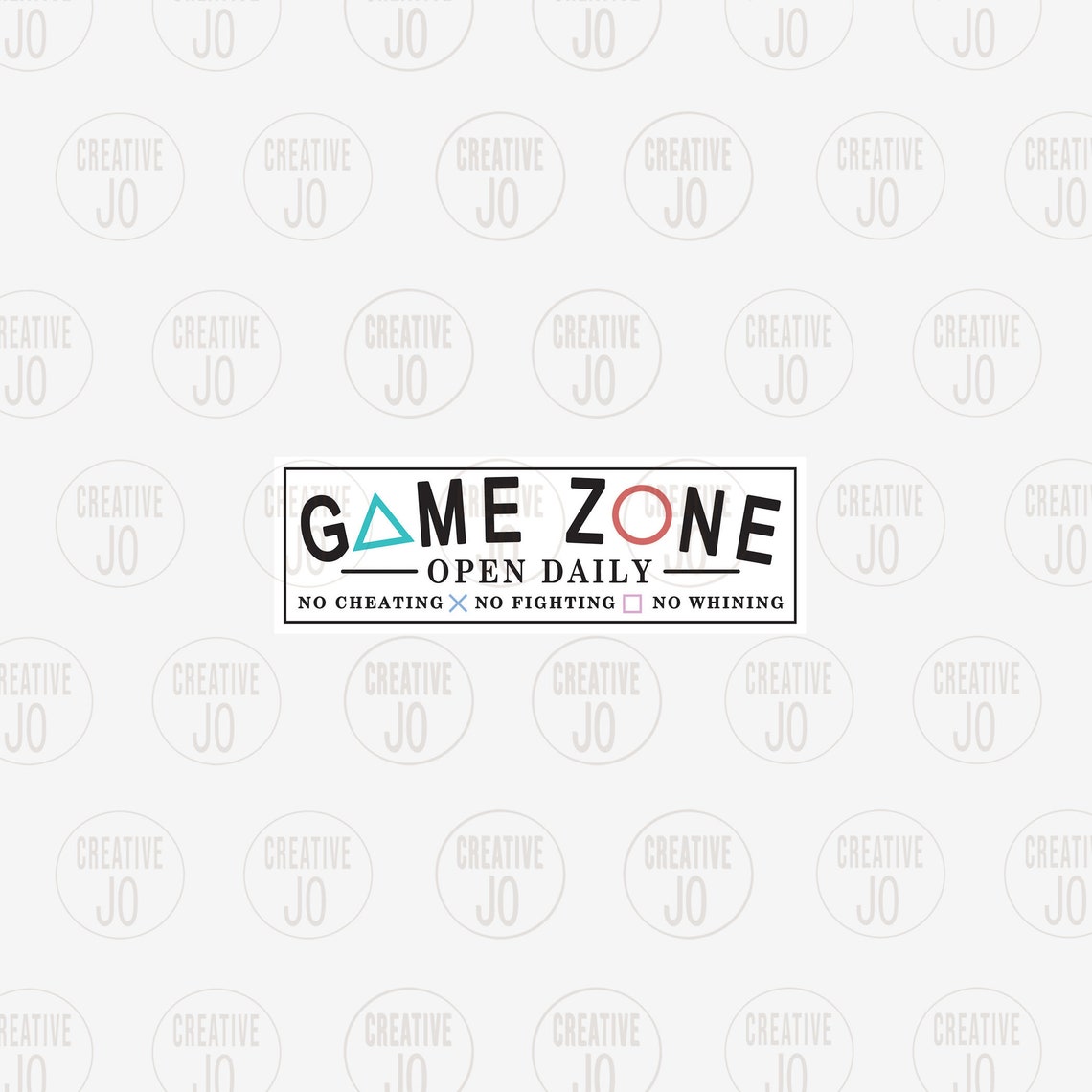 Game Zone Sign SVG Gamer Sign SVG Funny Game Room Printable - Etsy Hong ...