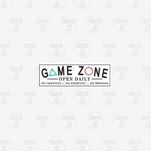 Game Zone Sign SVG, Gamer Sign SVG, Funny Game Room Printable File, No ...