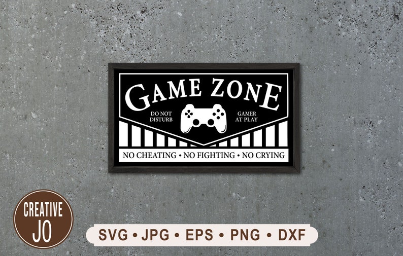 Game Zone Sign Svg Game Icon Svg Game Sign Printable Do Not - Etsy