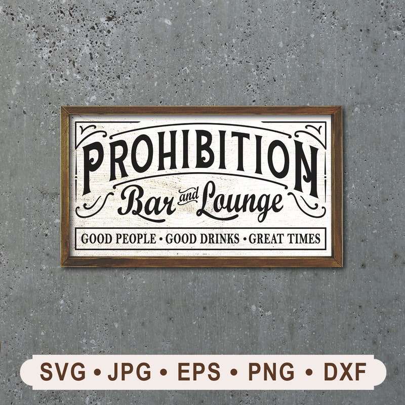 Prohibition Sign - Etsy