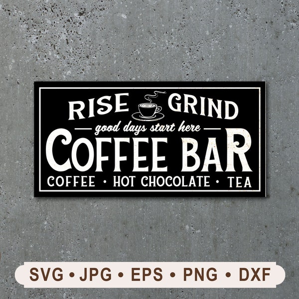 Coffee Sign Svg - Etsy