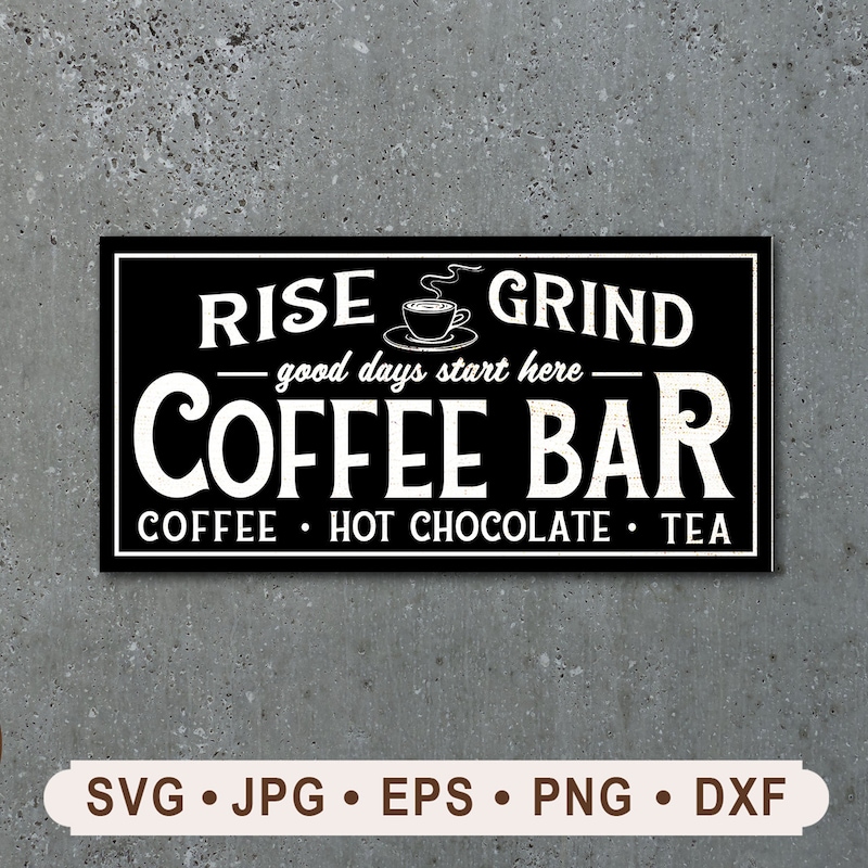 Coffee Bar Sign Printable - Etsy