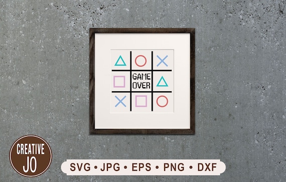 Game Over Sign SVG Gamer Sign SVG Funny Game Room Printable | Etsy