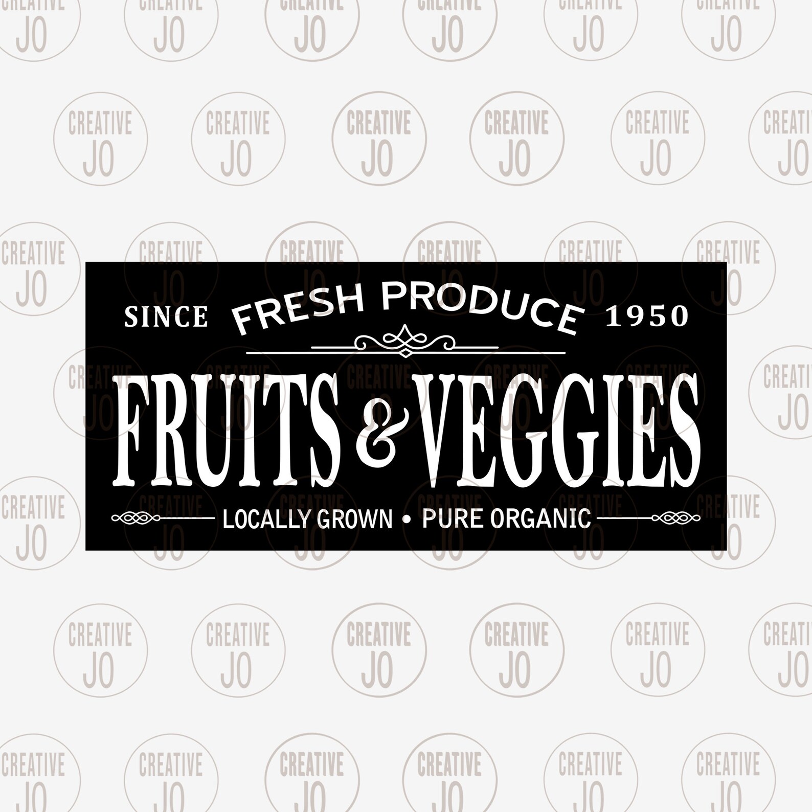 Fresh Produce Fruits and Veggies Sign SVG Fresh Produce Sign - Etsy