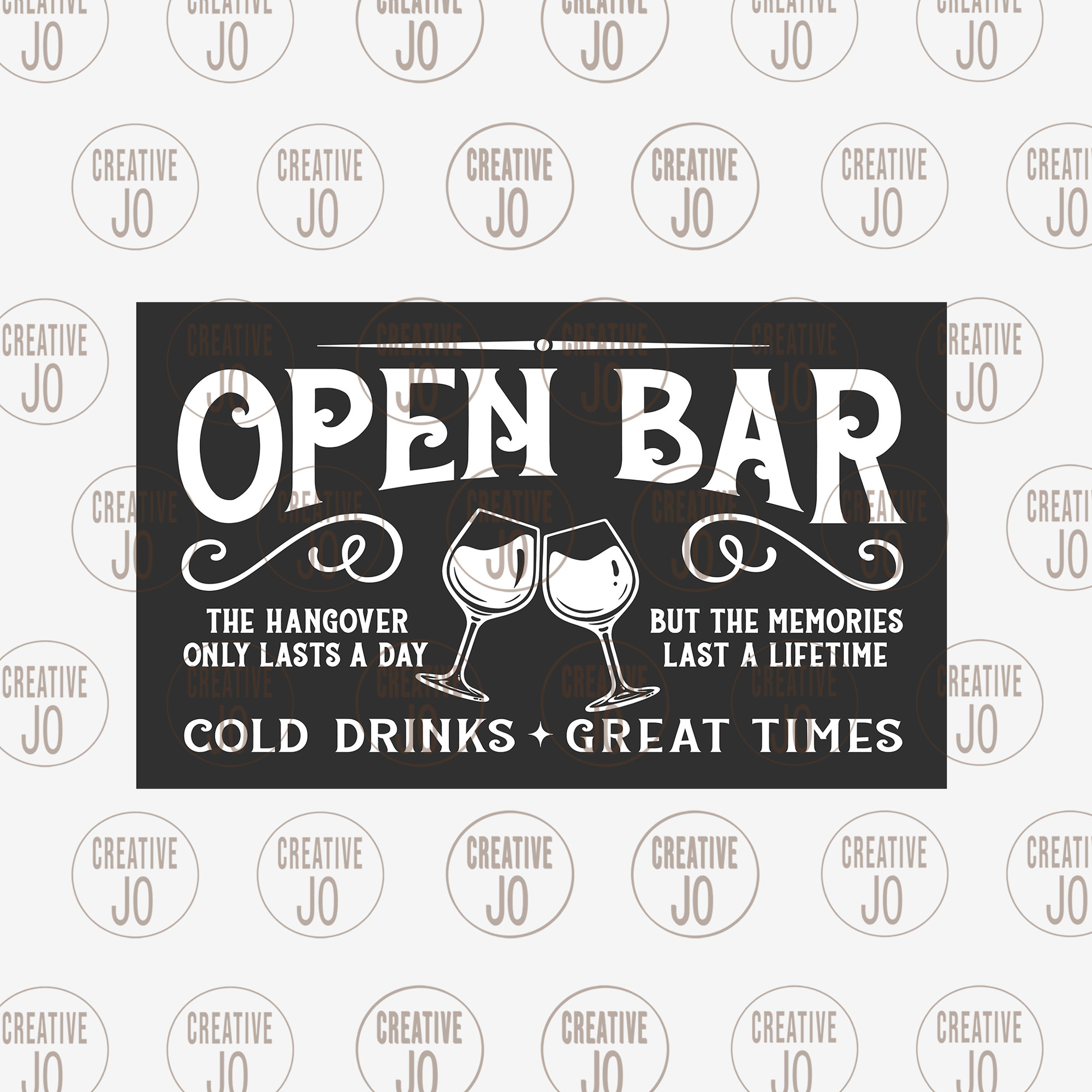 Open Bar Sign Svg Vintage Bar and Lounge Sign Svg Cold - Etsy