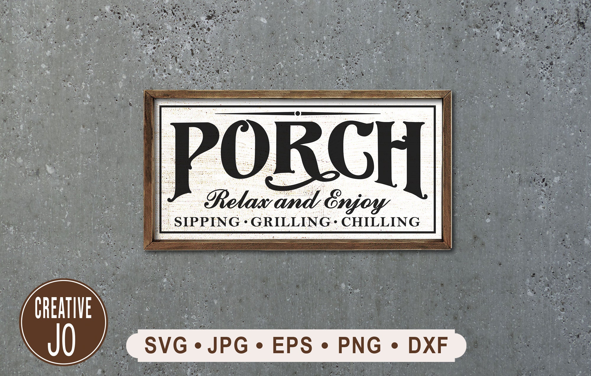Porch Relax and Enjoy Sign Svg, Vintage Porch Sign, Sipping Grilling ...