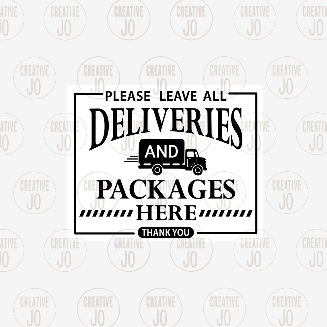 Deliveries and Packages Leave Here Sign SVG Deliveries and - Etsy