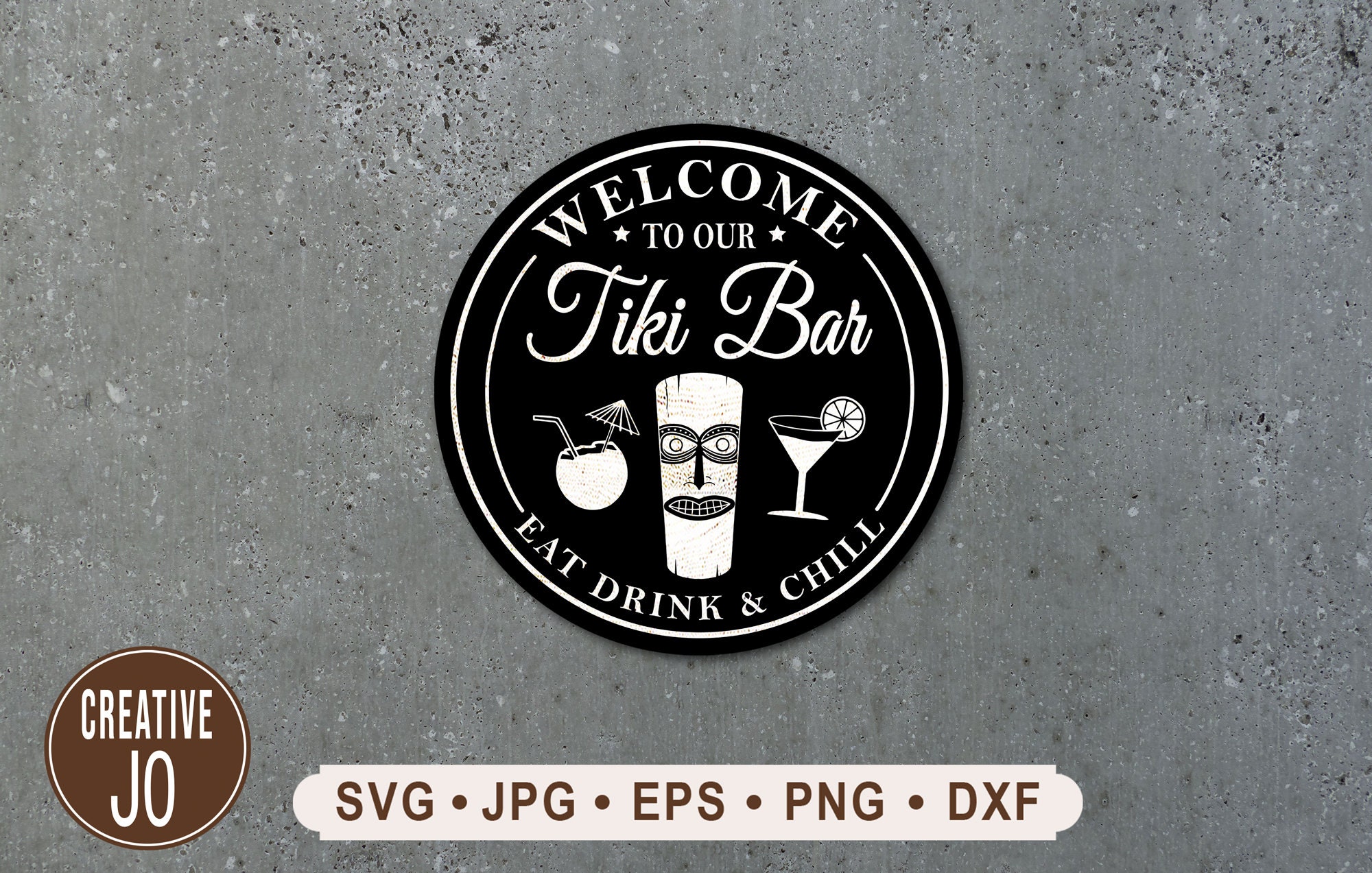 Welcome to Our Tiki Bar Sign Svg, Tiki Bar Svg, Tiki Bar Printable ...