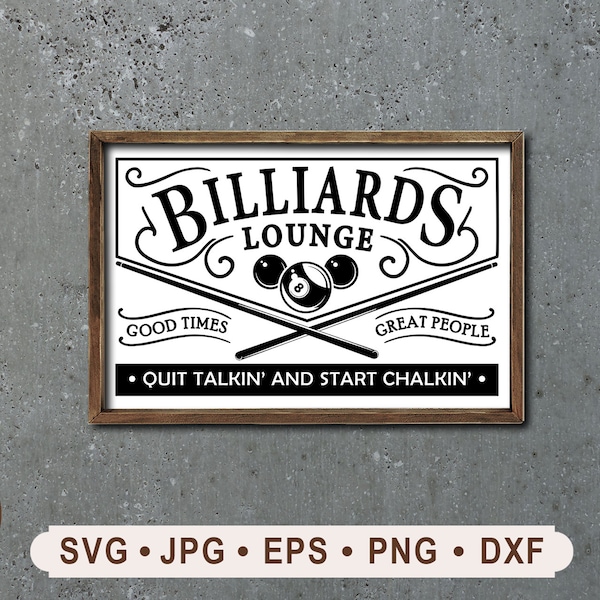 Billiards Svg - Etsy