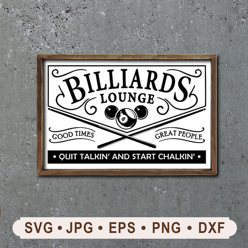 Billiards Sign - Etsy
