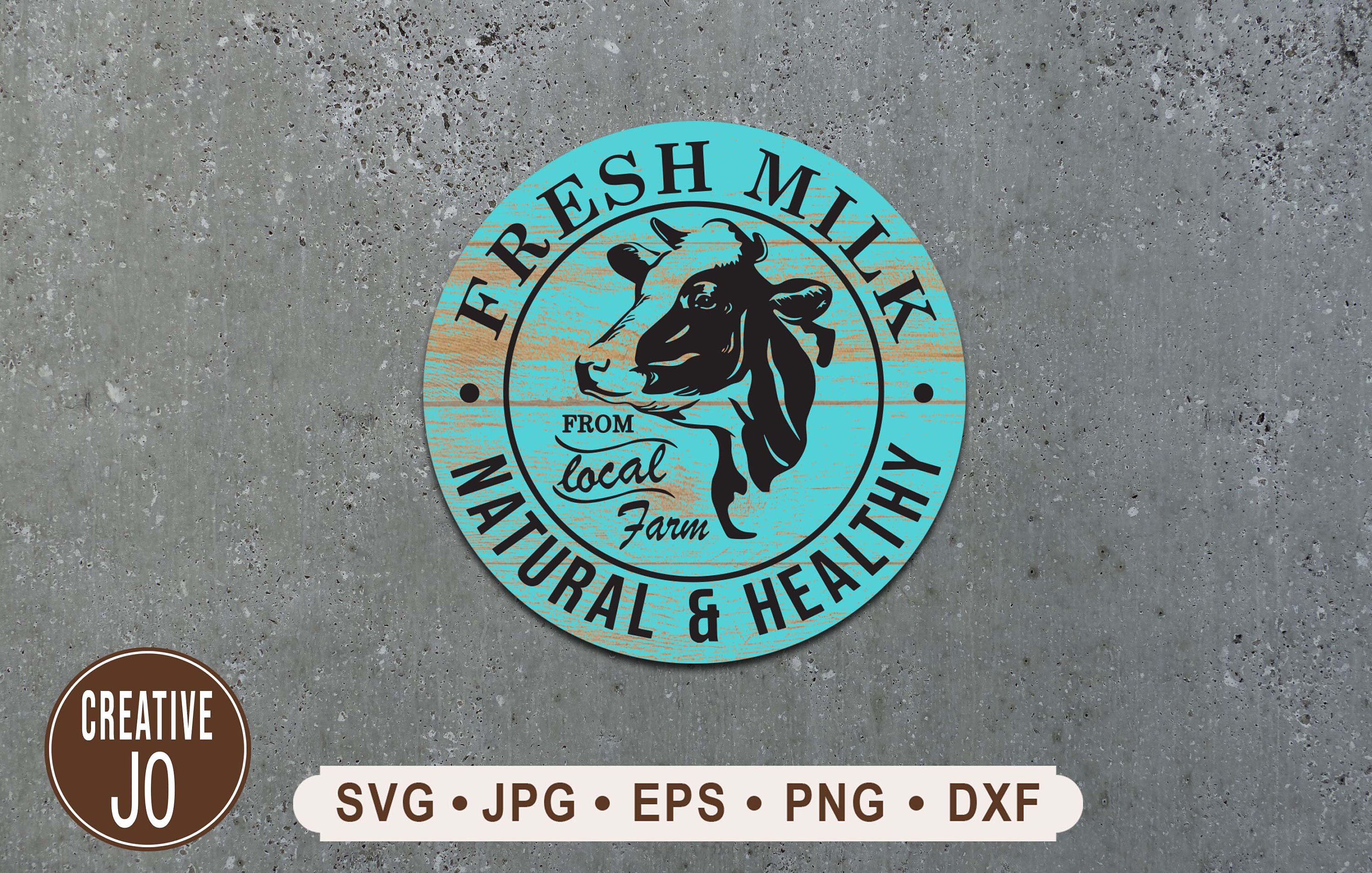 Vintage Fresh Milk Sign SVG Local Farm Milk Signfresh Milk - Etsy
