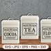 Kitchen Label Svg (6 Designs), Kitchen Label Svg, Coffee Sugar Creamer ...