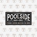 Pool Side Bar and Grill Sign SVG, Poolside Sign SVG, Bar and Grill SVG ...