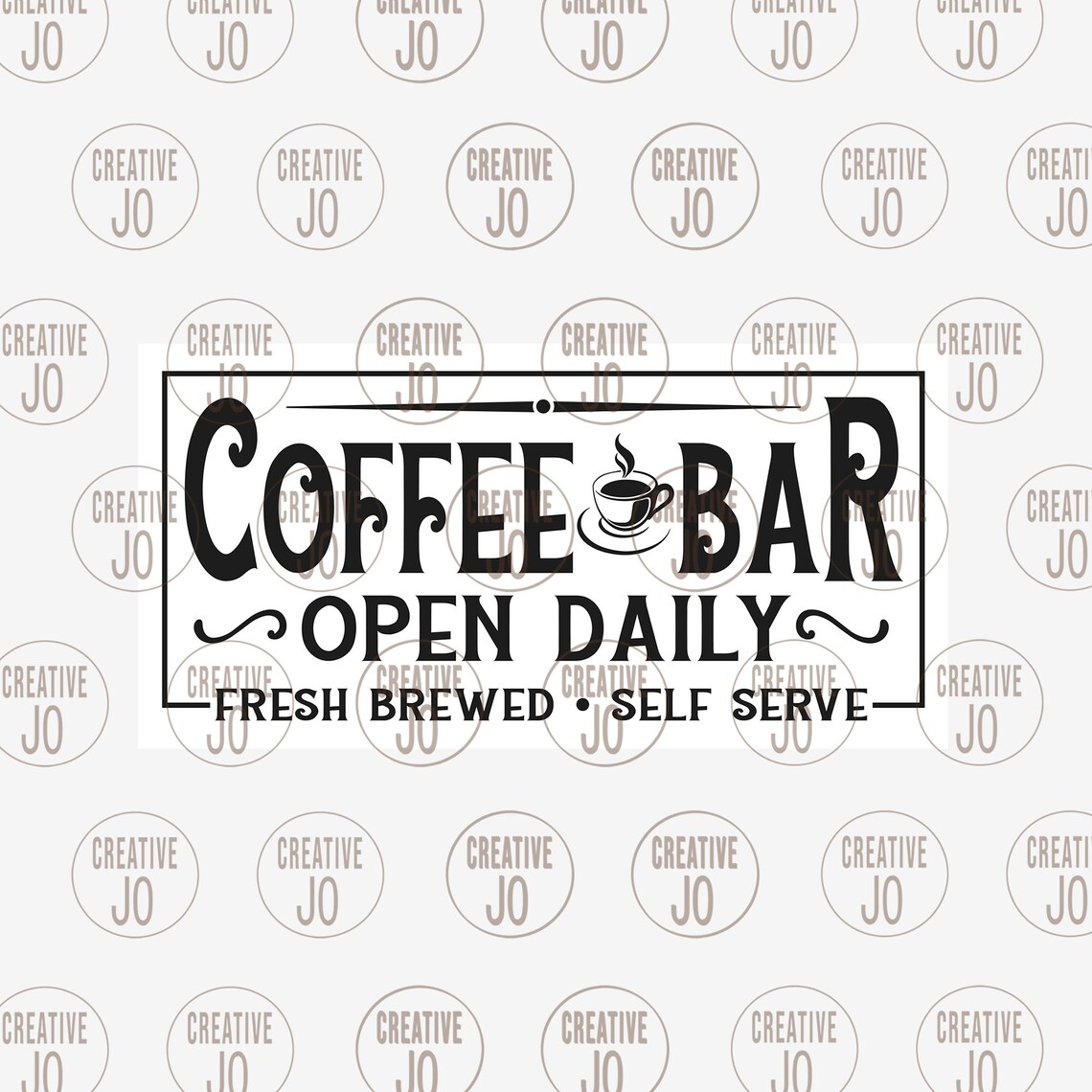 Coffee Bar Sign SVG Vintage Coffee Sign SVG Coffee Bar - Etsy