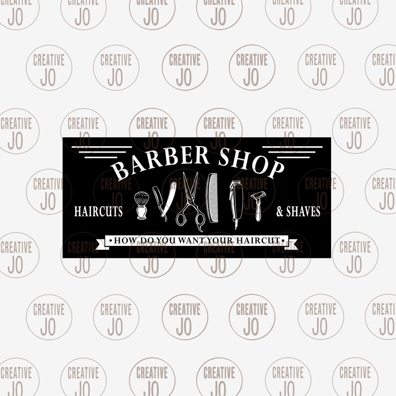 Barber Shop Sign SVG Haircuts and Shave Sign SVG Vintage - Etsy
