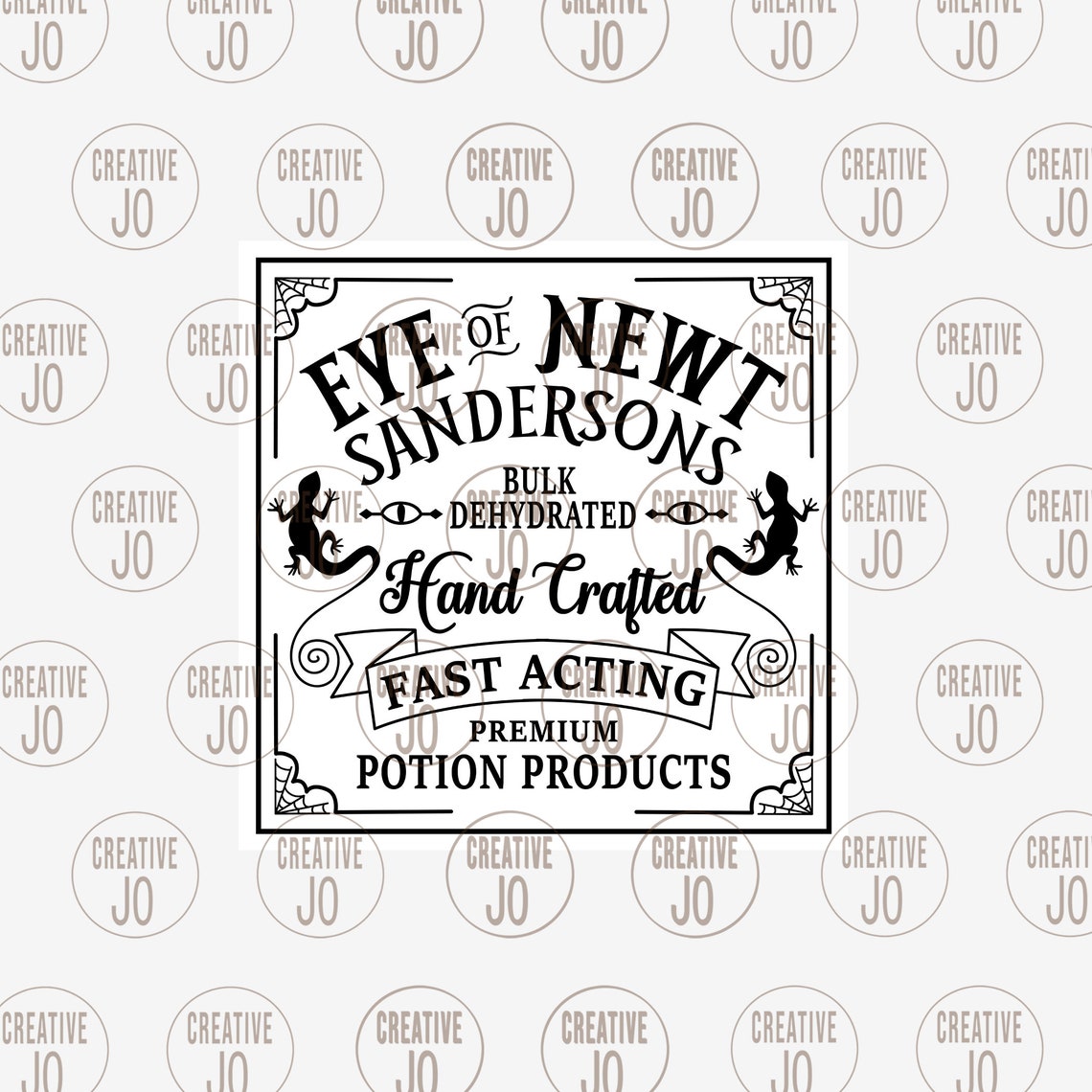 Eye of Newt Sign Svg, Vintage Halloween Svg, Eye of Newt Potion ...
