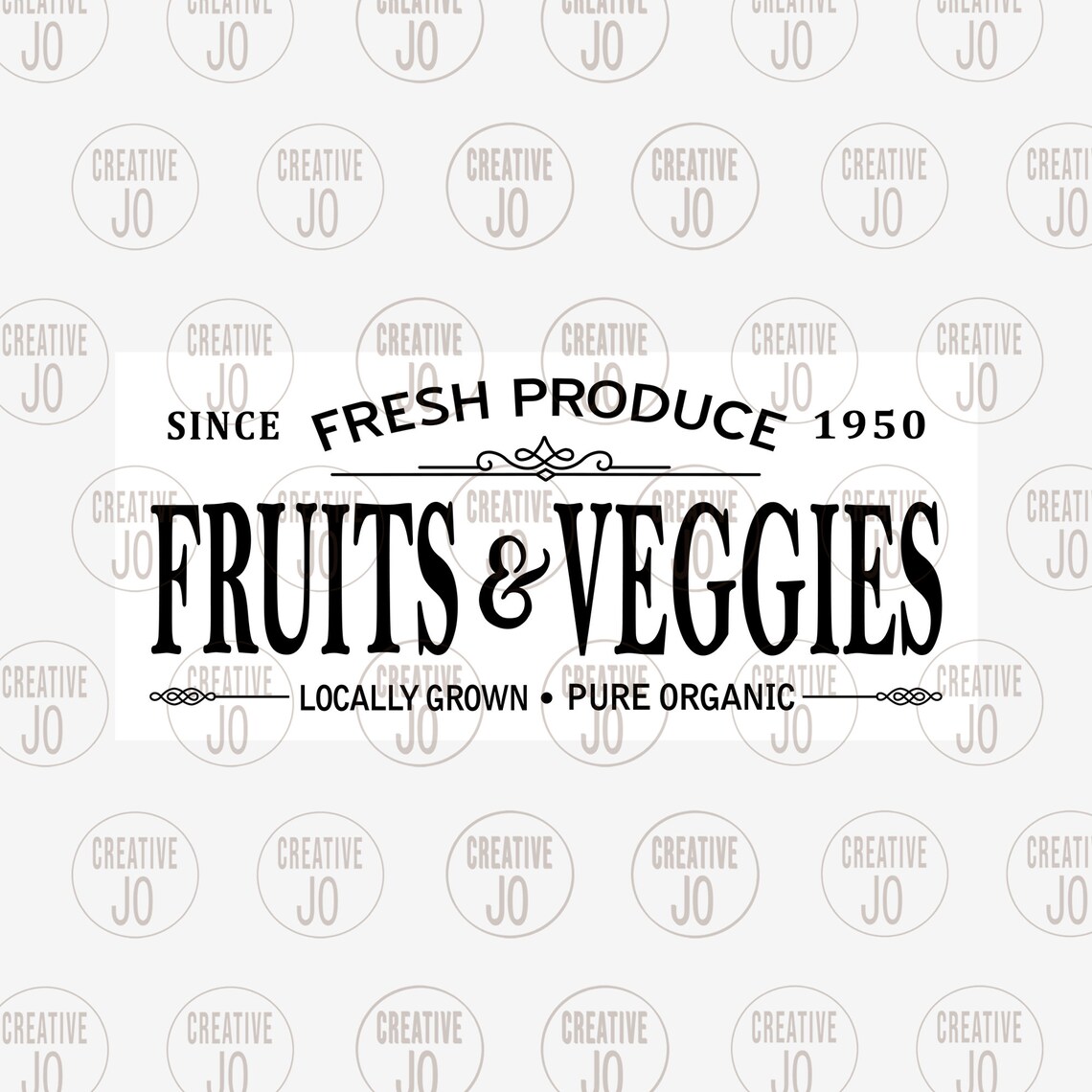 Fresh Produce Fruits and Veggies Sign SVG Fresh Produce Sign - Etsy