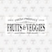 Fresh Produce Fruits and Veggies Sign SVG, Fresh Produce Sign SVG ...