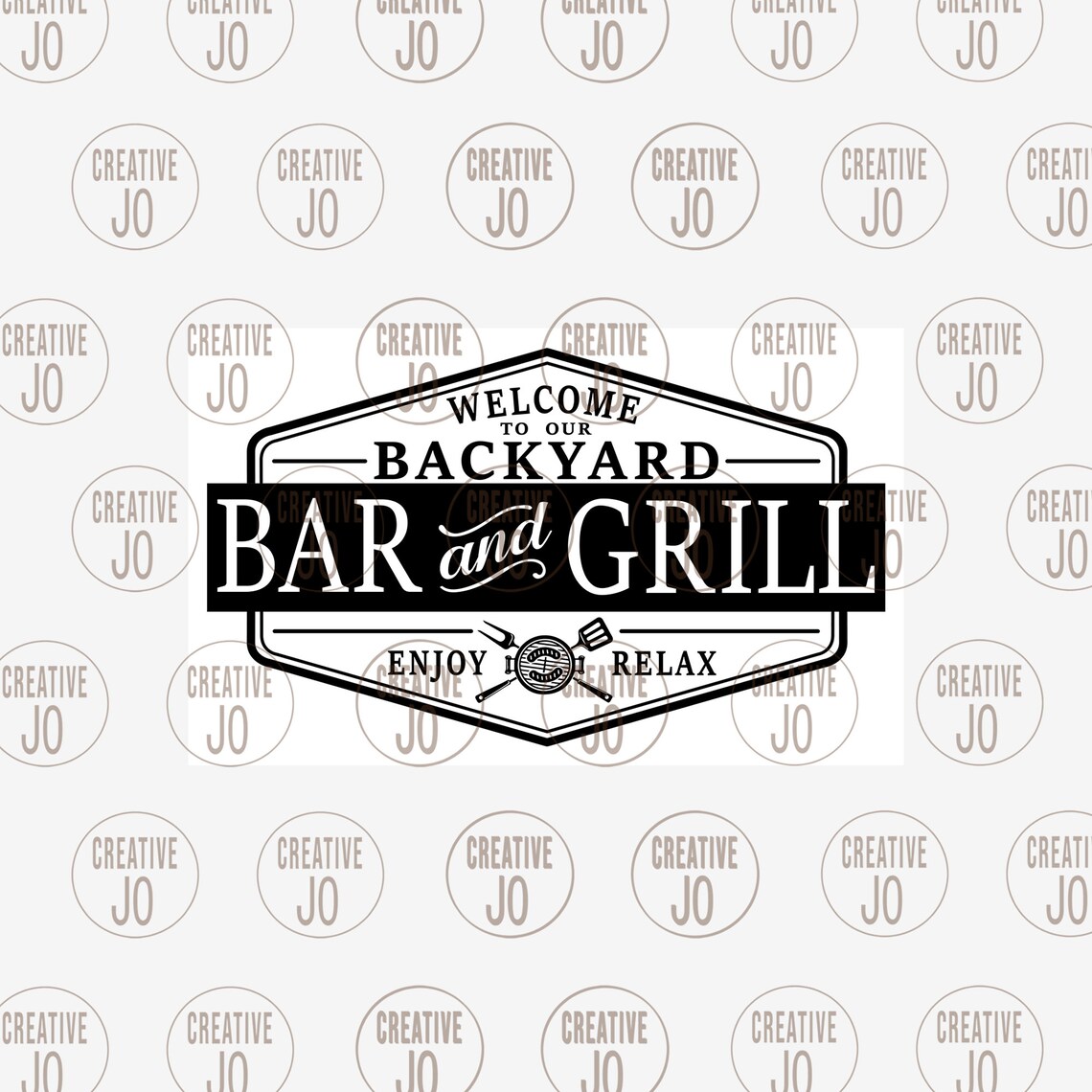 Welcome to Our Bar and Grill Sign Svg Vintage Backyard Wall - Etsy