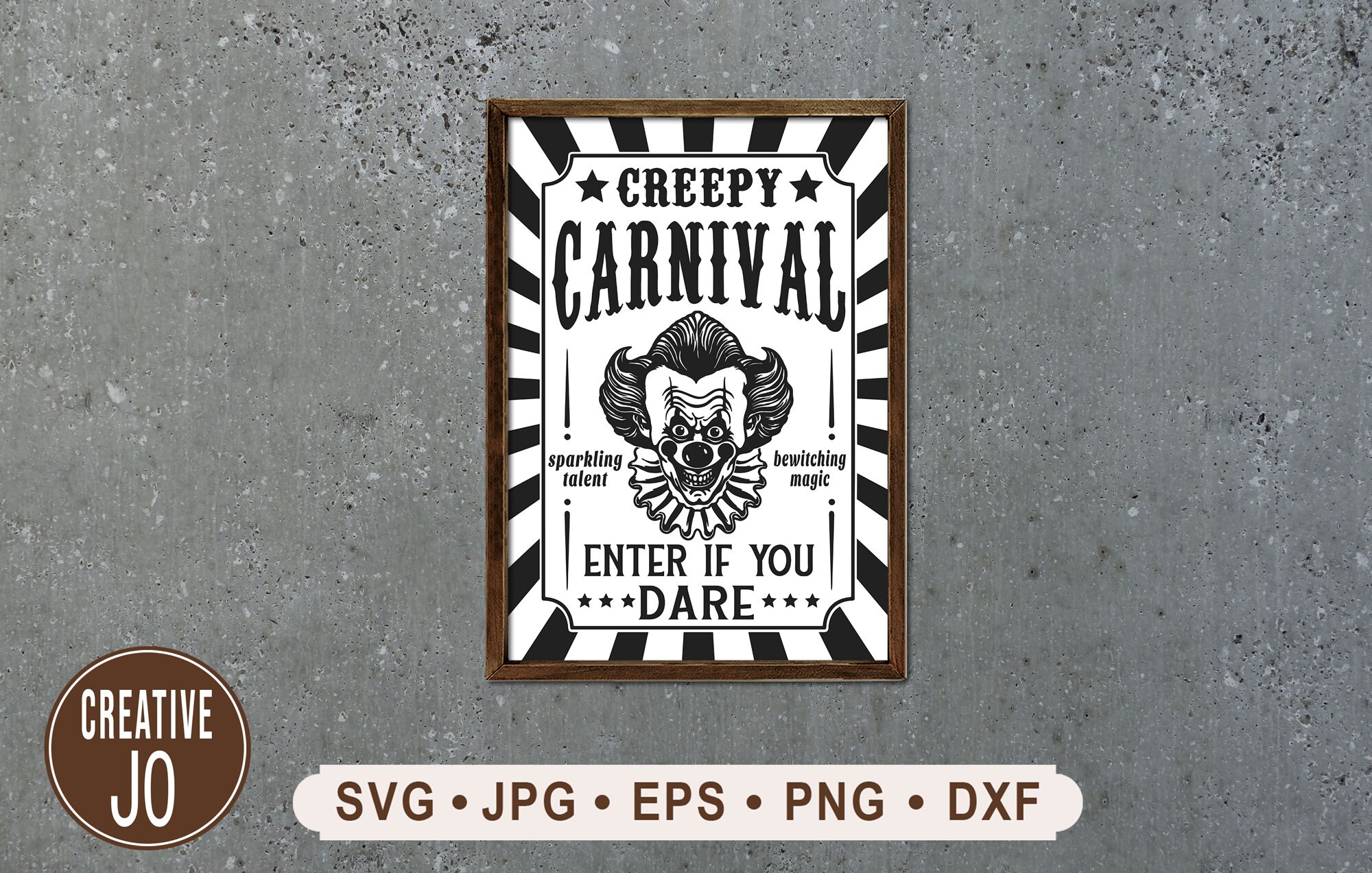 Creepy Carnival Sign SVG Vintage Halloween SVG Enter If You - Etsy