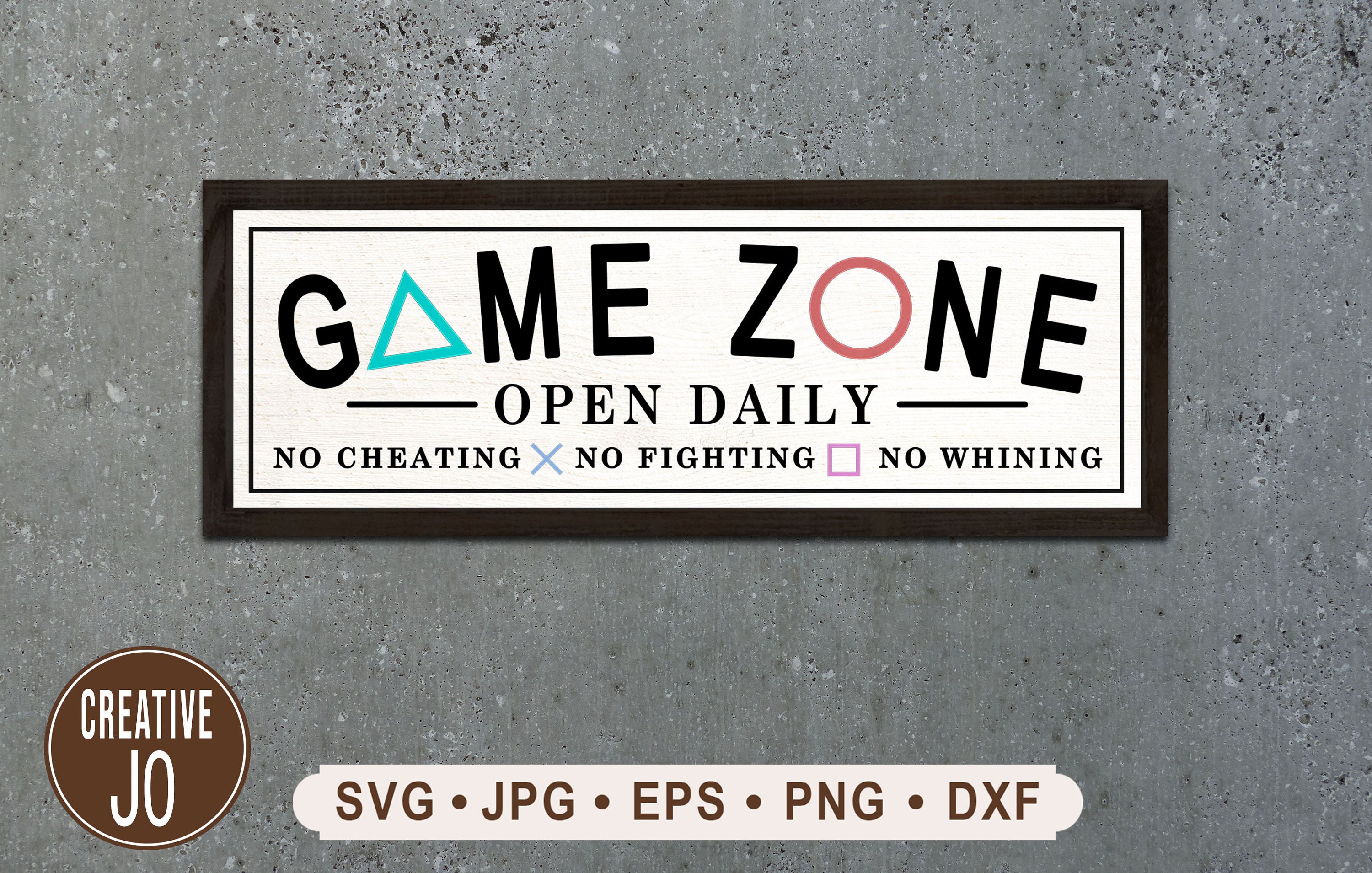 Game Zone Sign SVG Gamer Sign SVG Funny Game Room Printable - Etsy Hong ...