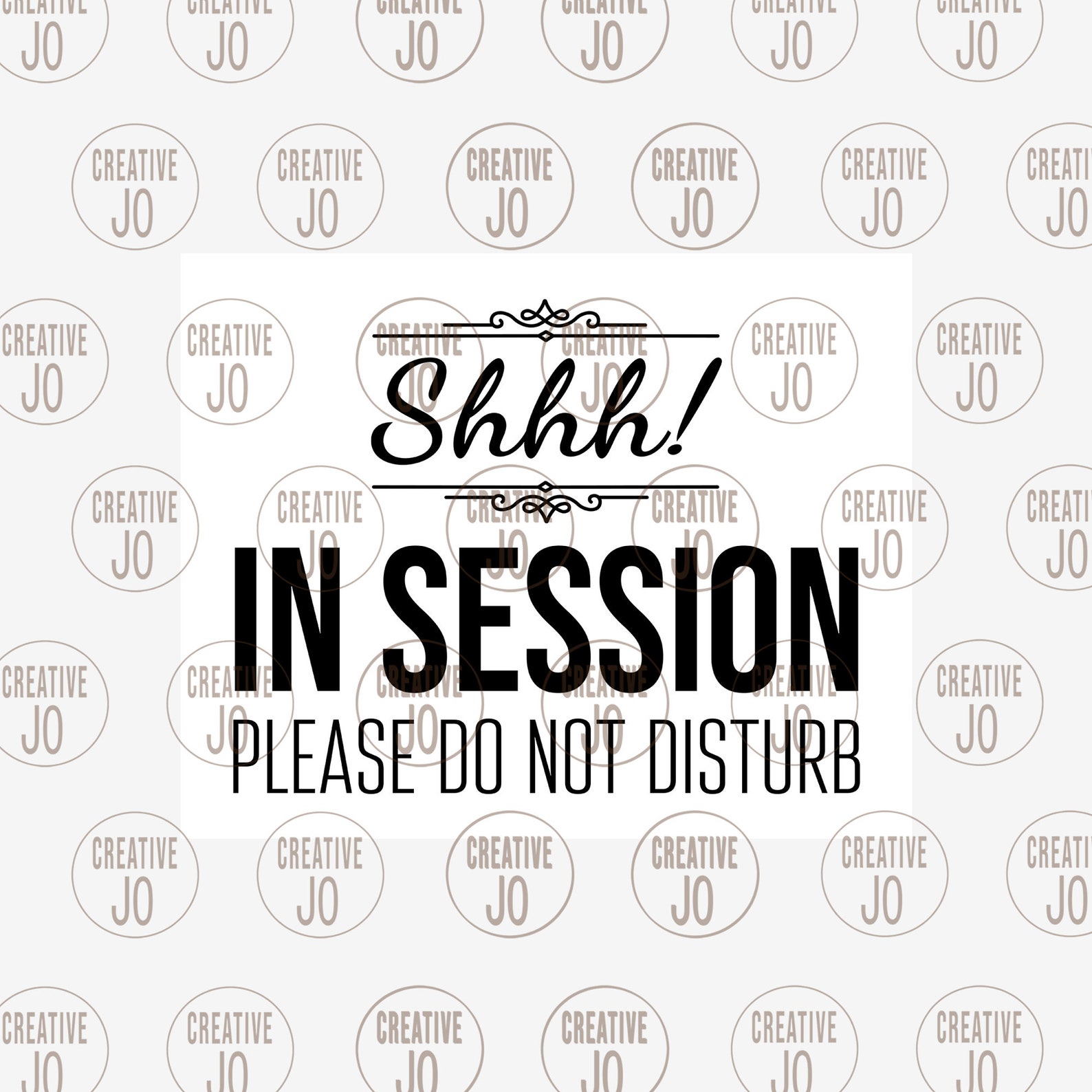 Shhh in Session Do Not Disturb Sign Svg Do Not Disturb Sign - Etsy