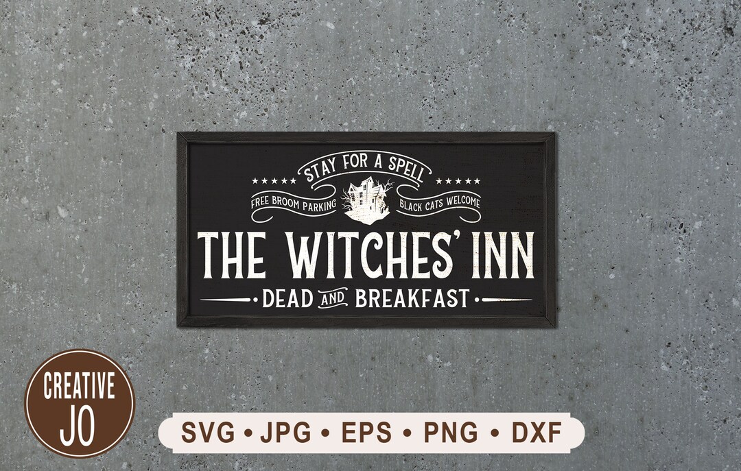 Witches' Inn Sign SVG, Halloween Printable (digital Download) - Etsy