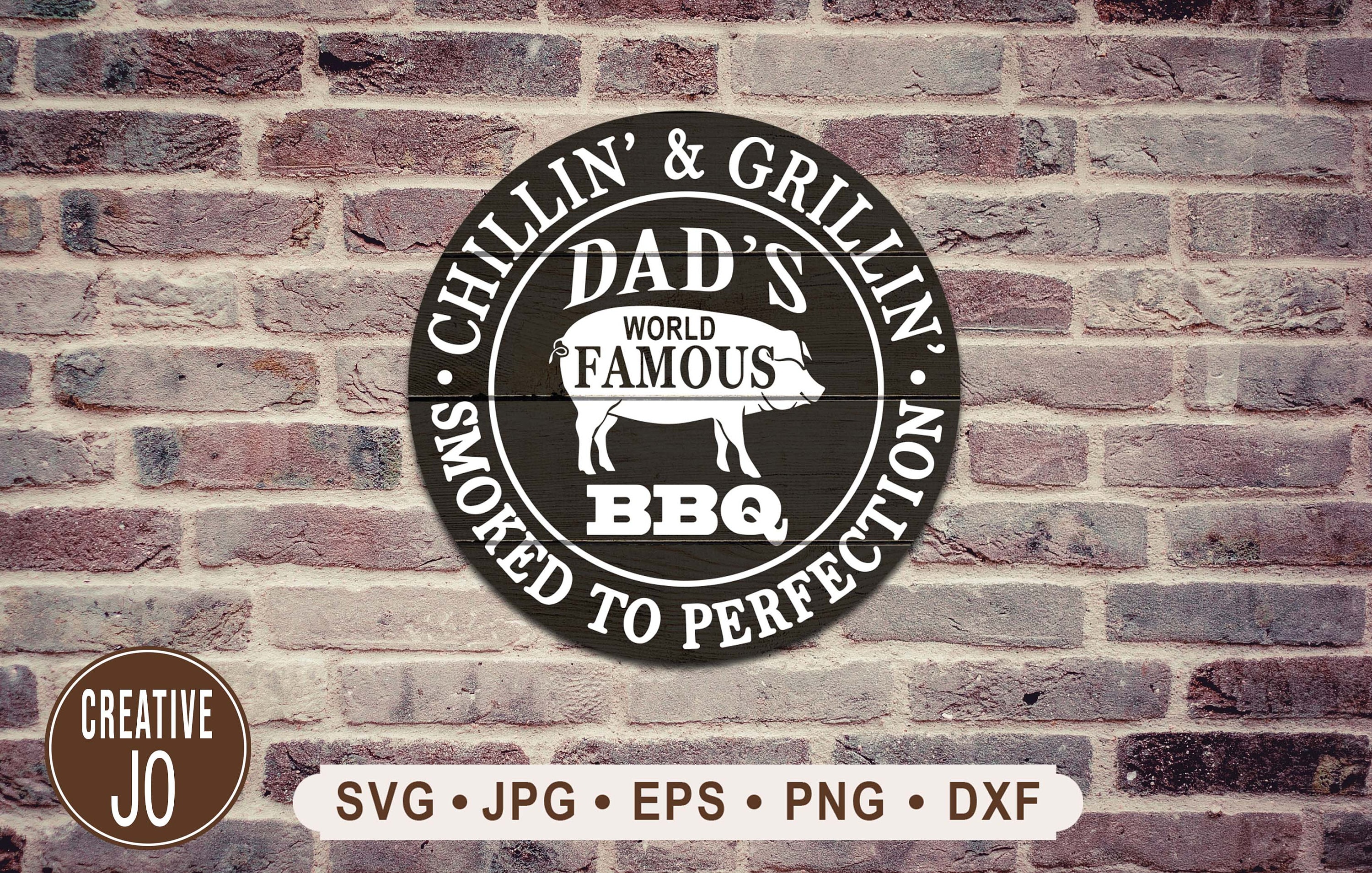 Chillin & Grillin Dad es Bbq Schild SVG World es Famous Dad - Etsy.de
