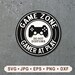 Game Zone Sign Svg, Game Icon Svg, Game Sign Printable, Do Not Disturb ...