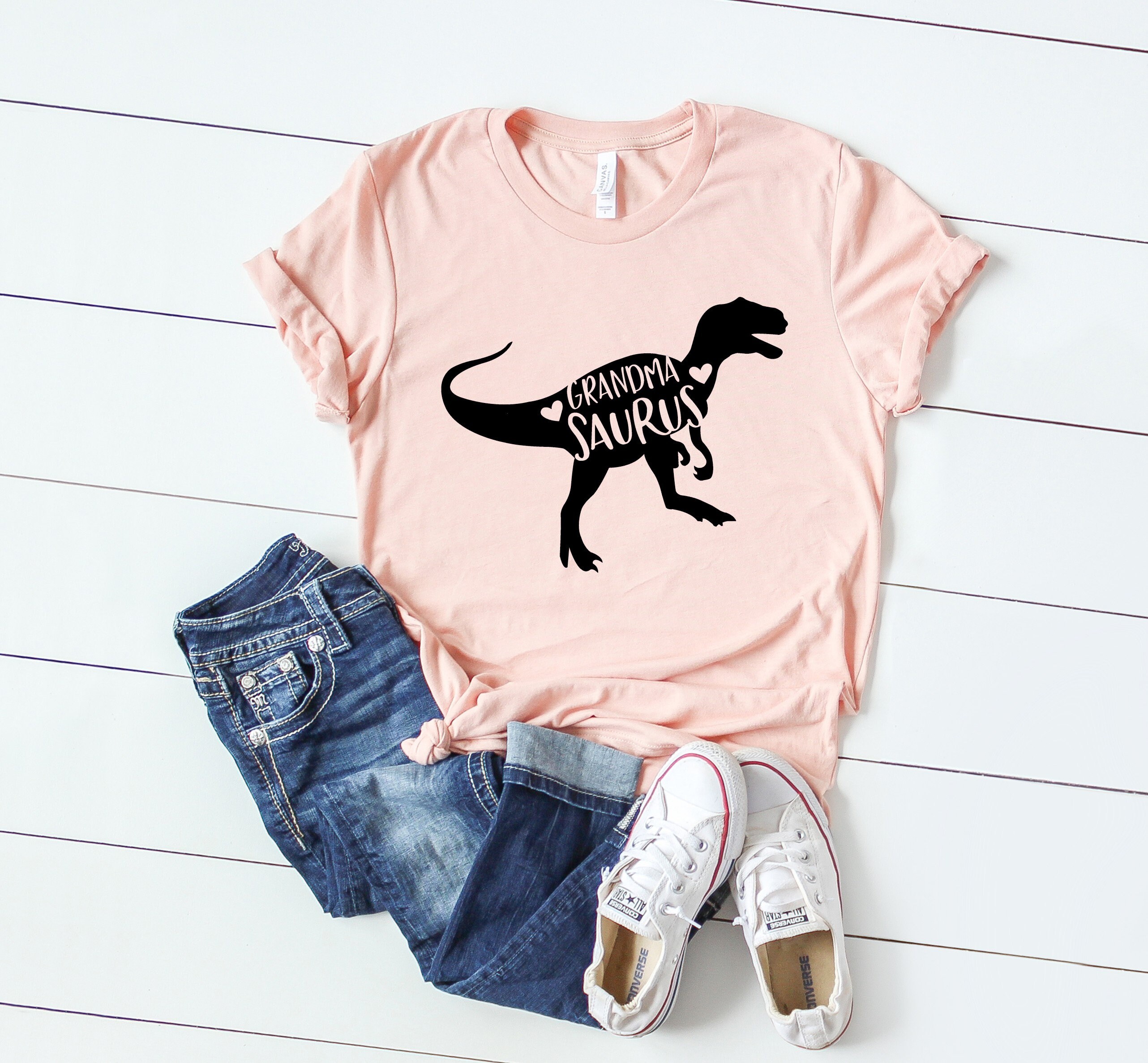 Grandma Saurus T-shirt Grandma Dinosaur Shirt Grandma - Etsy
