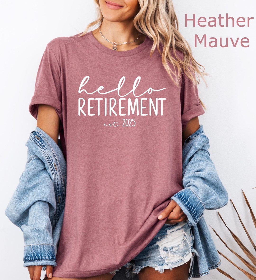 Hello Retirement Est. 2025 , Retirement T-shirt, Retirement Tee, Cute ...