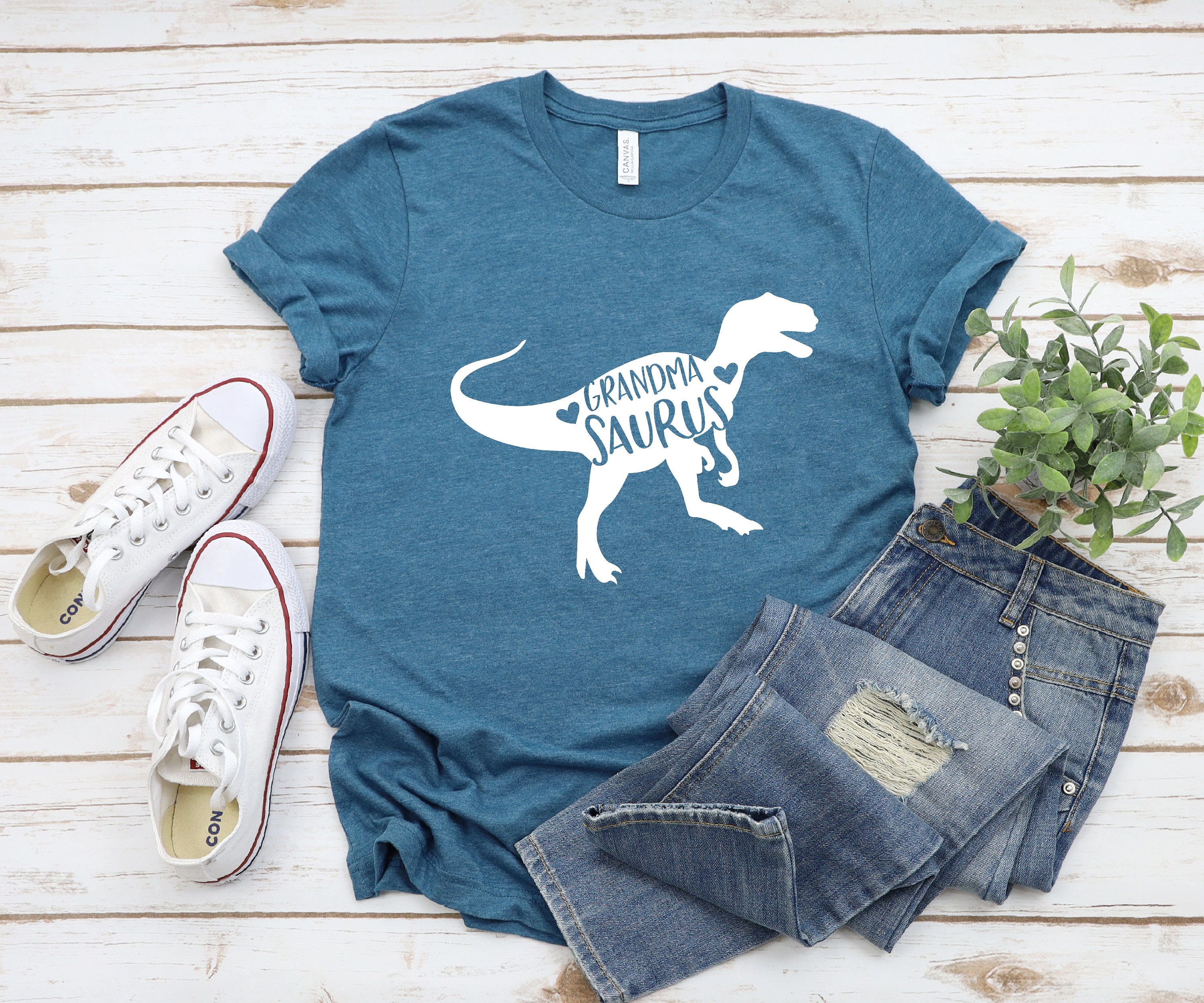 Grandma Saurus T-shirt Grandma Dinosaur Shirt Grandma - Etsy