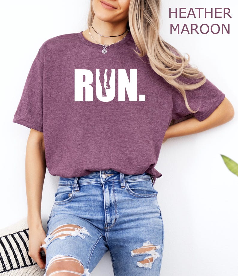 Run Shirt: Cotton Blend Sport Shirt, Runner Gift, Runner Shirt, Sport ...