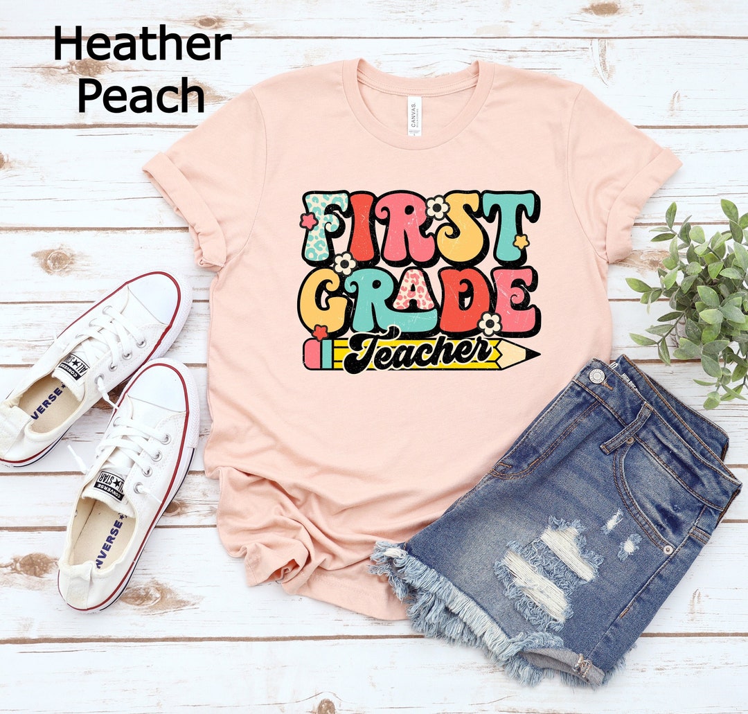 First Grade Teacher Shirt: Elementary School Outfit - Etsy