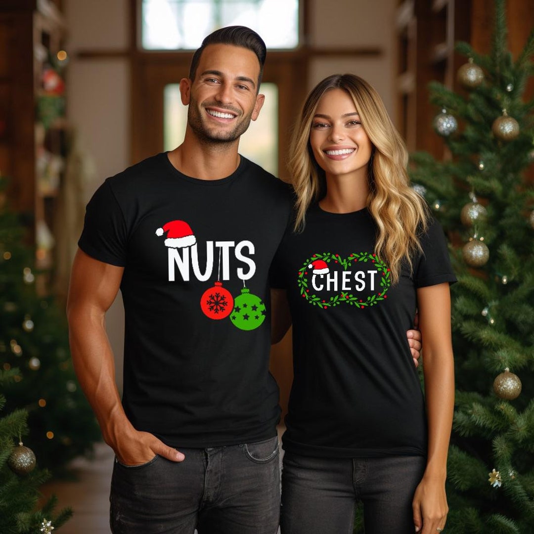 Chest Nuts Chestnuts Matching Christmas Shirts, Funny Matching Couples ...