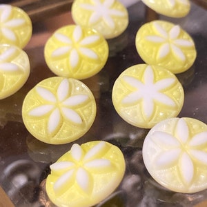 15 Glass Buttons - Opaque Glass Button Set - 11 Mm - Etsy