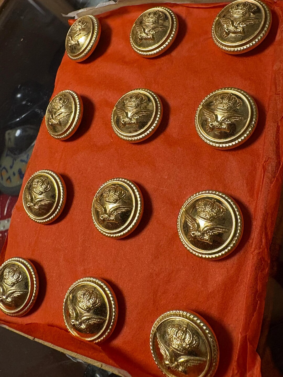 12 Old Metal Buttons - Uniform Buttons - 16.5 Mm - British Air Force - Etsy