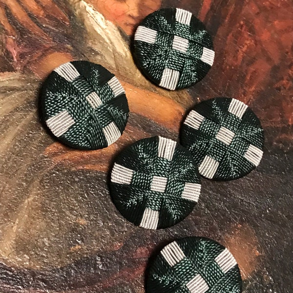 Embroidered Buttons - Etsy