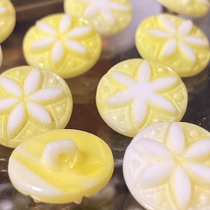 15 Glass Buttons - Opaque Glass Button Set - 11 Mm - Etsy