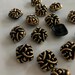 12 Vintage Glass Buttons - Gold Luster Buttons - 22 Mm - Etsy
