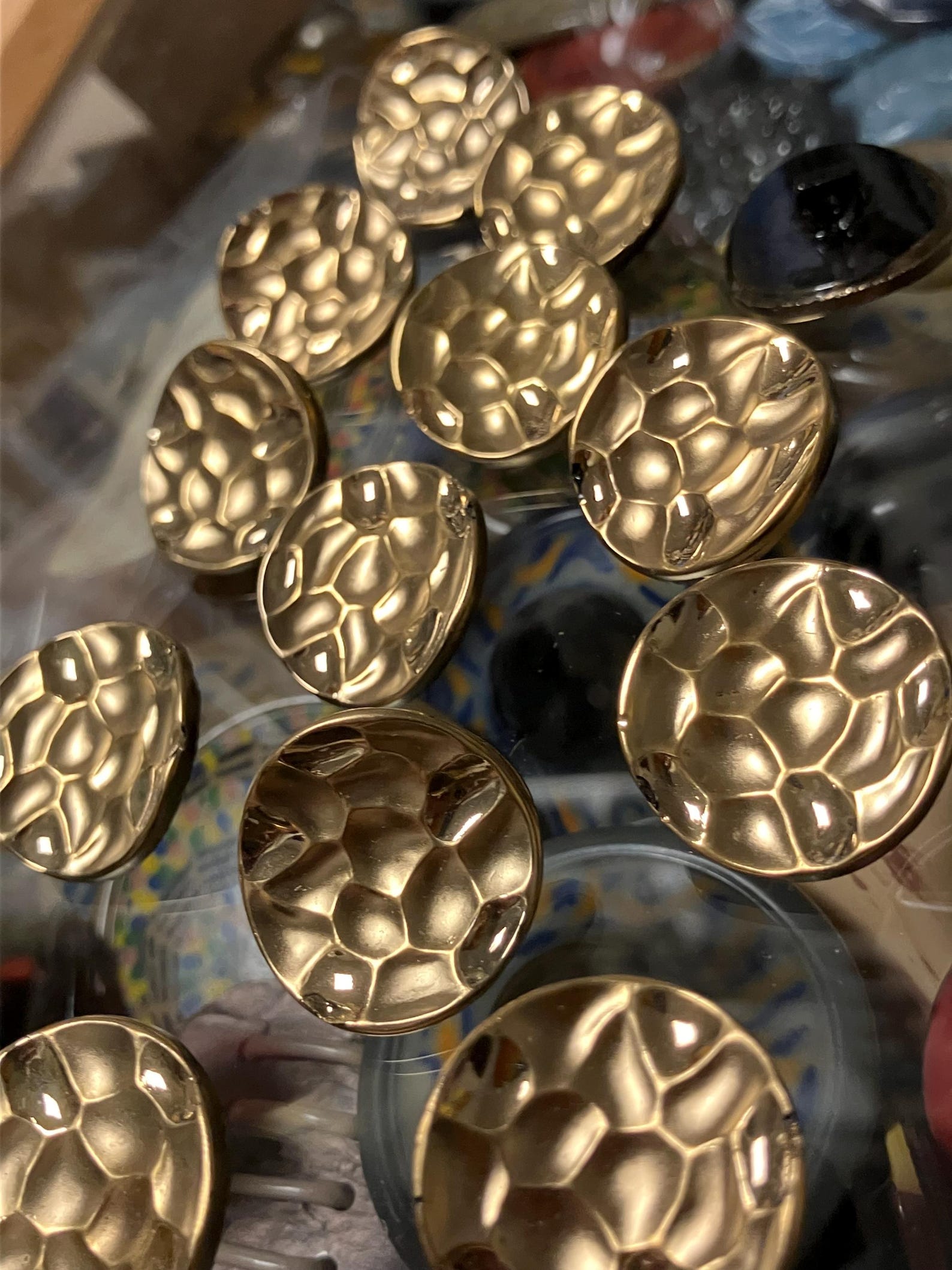 12 Gorgeous Glass Buttons Old Couture Buttons 22 Mm - Etsy