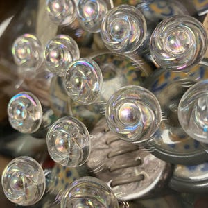 12 Aurora Borealis Glass Buttons - 18 Mm - Etsy